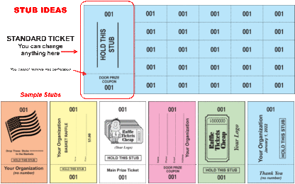 Chinese Auction Tickets (Tricky Tray / Penny Sale) | RaffleTicketsCheap.com