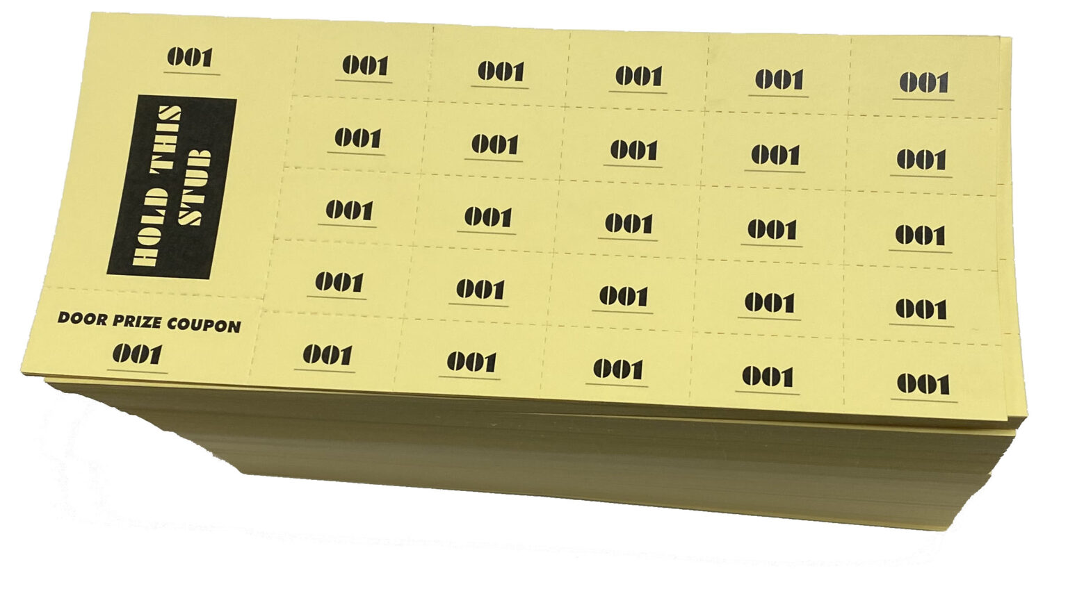 1000 Chinese Auction Tickets 25 Bid Numbers - Numbered 001-1000 -Made ...